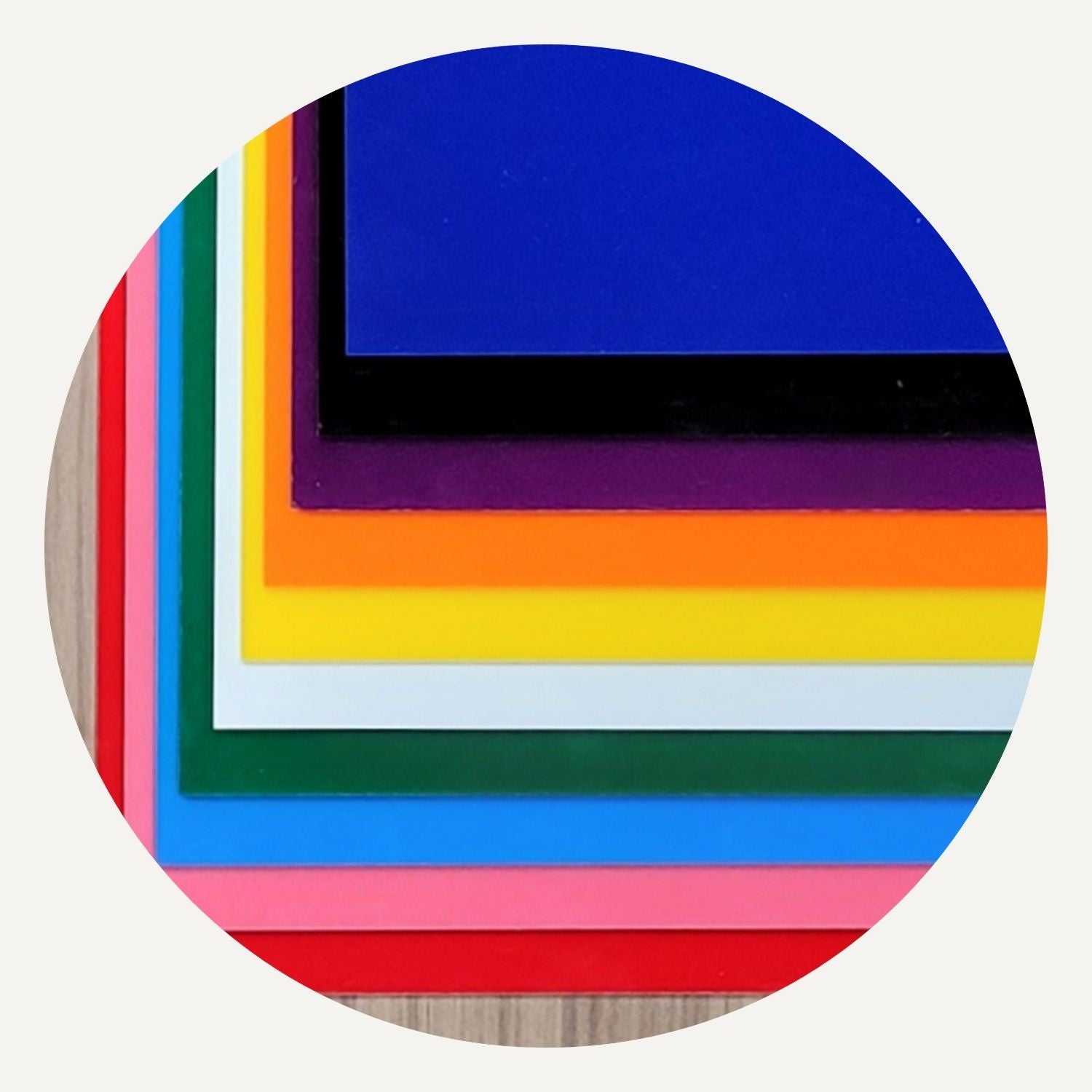 Solid Colorful Acrylic Sheets – Craft Core Materials