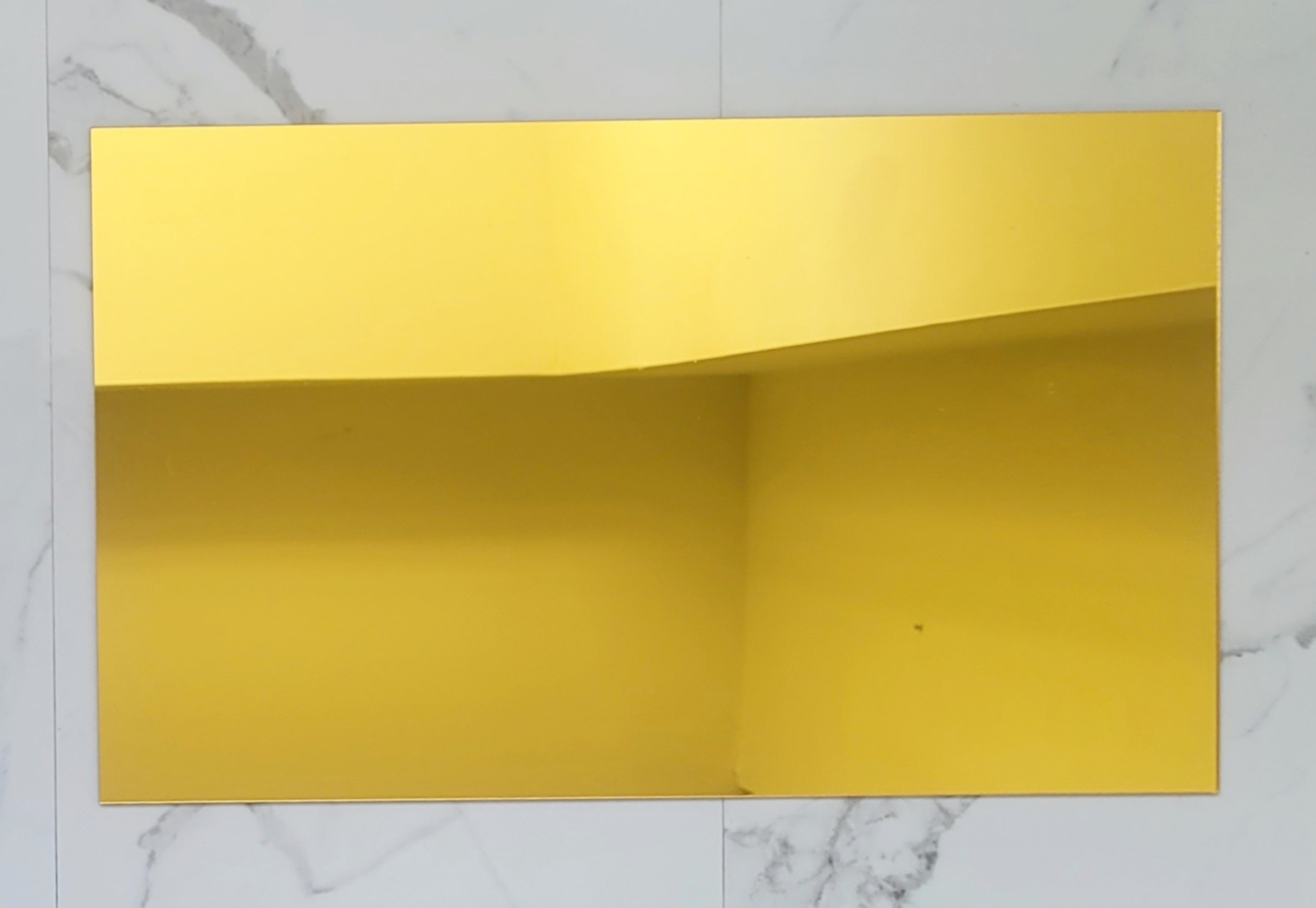 Yellow gold mirror 12x20 acrylic sheet – Craft Core Materials
